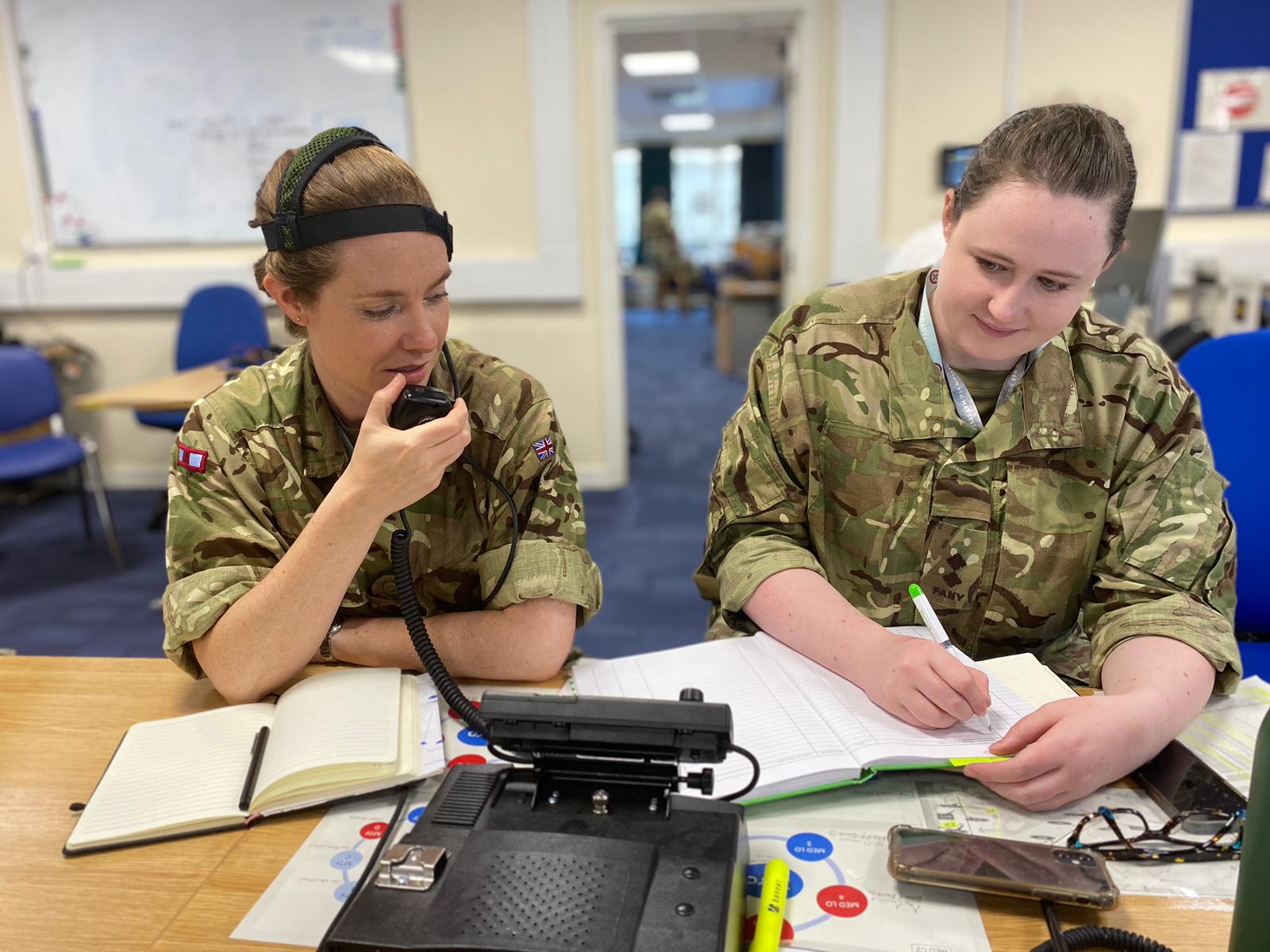 FANYs supporting VE80 Casualty Extraction Coordination and Ops Room